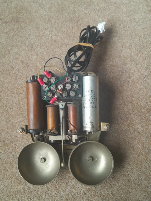 VINTAGE BAKELITE TELEPHONE Bell Ringer Chassis+Bt Lead Took From A ...