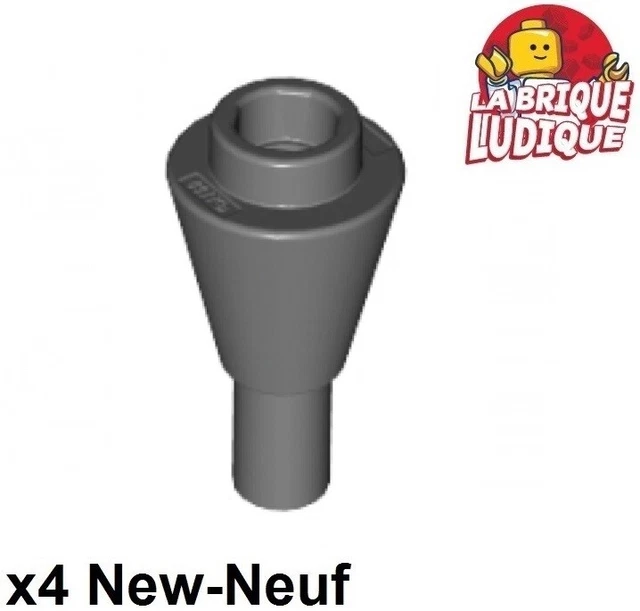 LEGO 4X ICE Cream Cone Ice Eskimo Food Dark Grey/Dark Bluish Gray 11610 ...