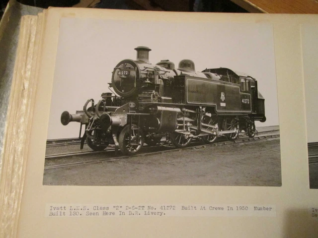 RAILWAY PHOTO 8X6 BR Ivatt 2-6-2T No 41272 ex works Crewe c1950 £6.00 ...