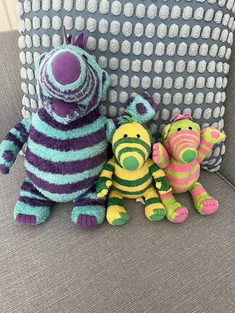 VINTAGE FISHER PRICE 2002 Fimbles Plush Soft Toys Florrie, Fimbo & Baby ...