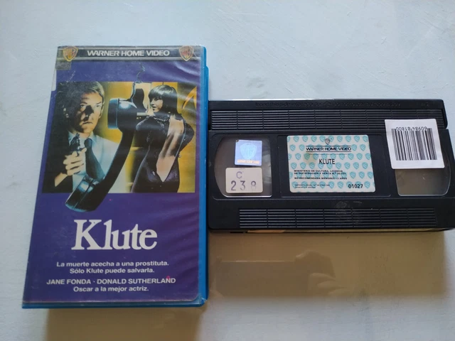 KLUTE JANE FONDA Donald Sutherland Alan J Pakula - VHS Cinta Tape ...