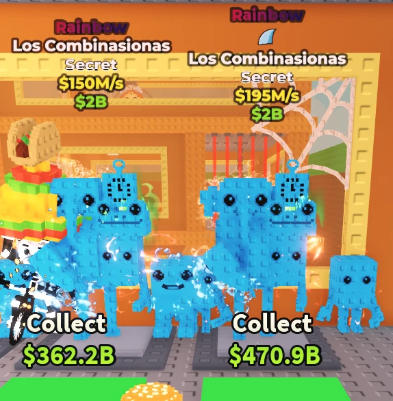 STEAL A BRAINROT / 2 rainbow los combo 150m/s and 195m/s $35.00 ...