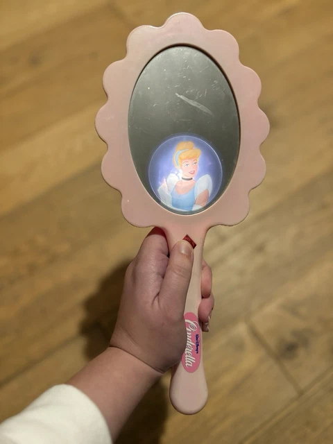 DISNEY PRINCESS CINDERELLA Magic Talking Hand Mirror 1991 - Tested and ...