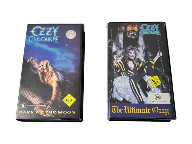 VINTAGE OZZY OZBOURNE VHS Bundle 2x VHS 1984 Excellent Condition ...