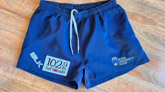 BOND UNIVERSITY RUGBY Footy Nrl Tradie Shorts Sz Medium/34 EUR 21,06 ...