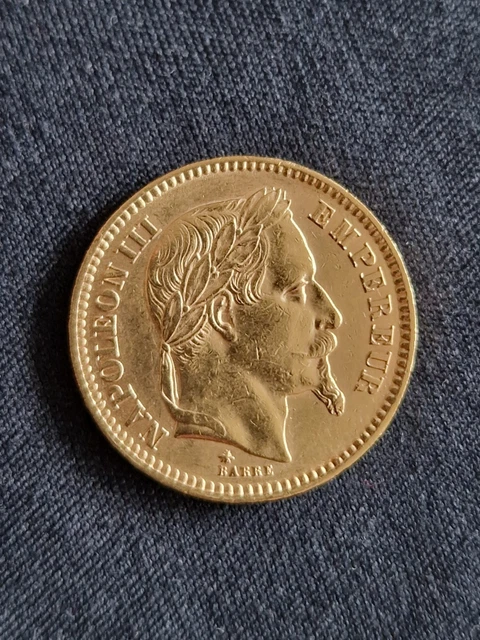 🌟20 FRANCS GOLDMÜNZE 1861 A Napoleon III mit Kranz in absoluten Topzustand!🌟 EUR 675,00 ...