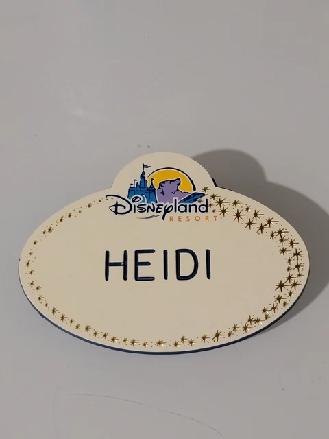 DISNEY CAST MEMBER Name Tag Walt Disneyland Resort Employee Badge HEIDI £13.12 - PicClick UK