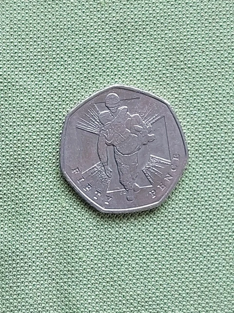 COMMEMORATIVE WORLD WAR Two Wounded Soldier 50 Pence Coin £3.99 ...