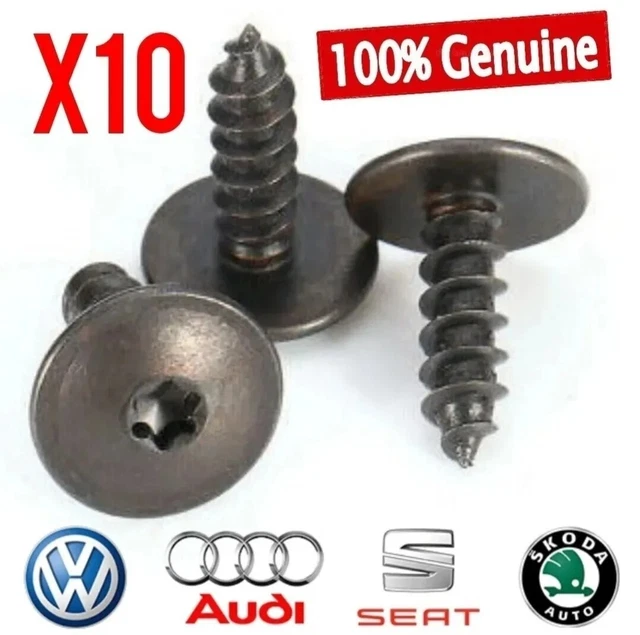 VW GOLF MK4 Mk5 Mk6 Mk8 Volkswagen Seat Skoda T25 Torx Screws 10 Pcs ...