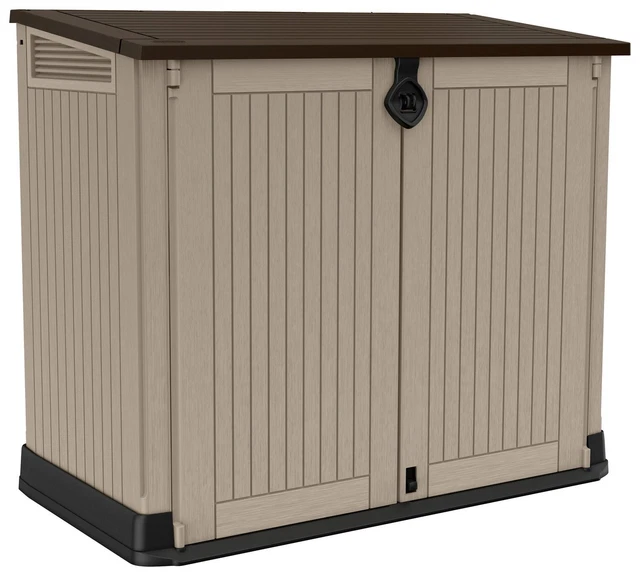 KETER STORE IT Out Midi 880L Garden Storage Box-Beige Brown £134.99 ...