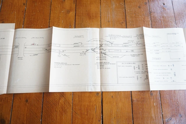 1970 POTTERS BAR Signal Box Railway Signalling Diagram Notice Map ...