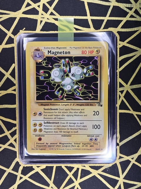 🔥 MAGNETON 26/62 🔥 Original Non Holo Rare Fossil Set Pokemon Card WOTC 1999 $1.82 - PicClick CA