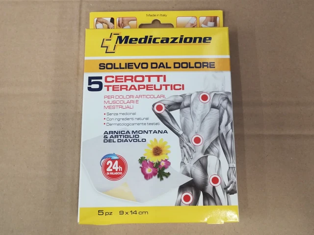 CEROTTI ANTIDOLORIFICI TERAPEUTICI Sollievo Calore Terapeutico 5 Pz ...