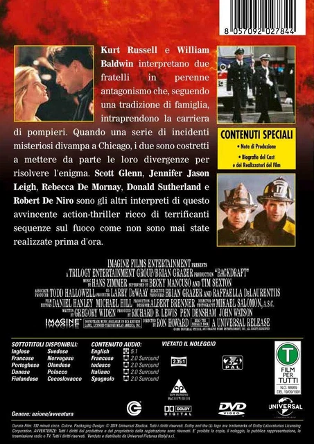 FUOCO ASSASSINO (DVD) Kurt Russell William Baldwin Robert De Niro EUR 13,31 - PicClick IT