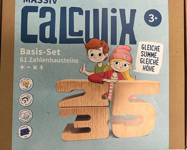 CALCULIX HOLZ-ZAHLENBAUSTEINE (MONTESSORI) EUR 15,00 - PicClick DE