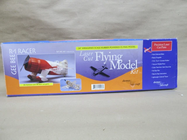 DUMAS AIRCRAFT GEE Bee R-1 Racer Rubber Powered Flying Model Kit EUR 25 ...