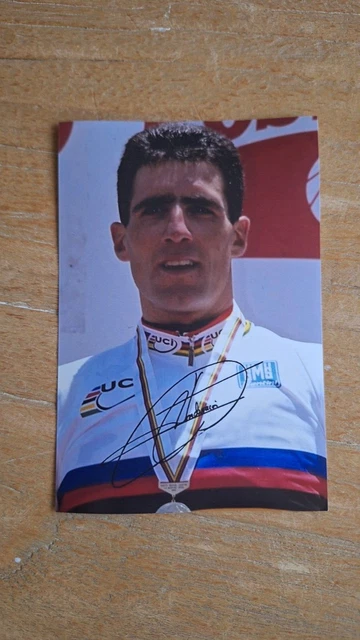 MIGUEL INDURAIN # TOUR DE FRANCE LEGEND / BANESTO - 6x4 SIGNED PHOTO ...
