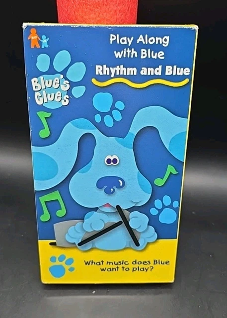 BLUES CLUES RHYTHM and Blue VHS Video Tape 1999 Play Along With Blue ...