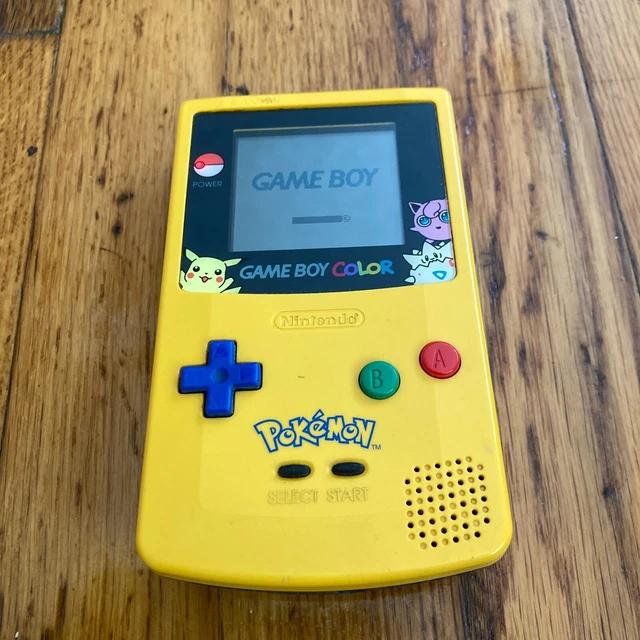 NINTENDO GAMEBOY COLOR Pokemon Pikachu Edition CGB-001 OEM Shell Tested ...