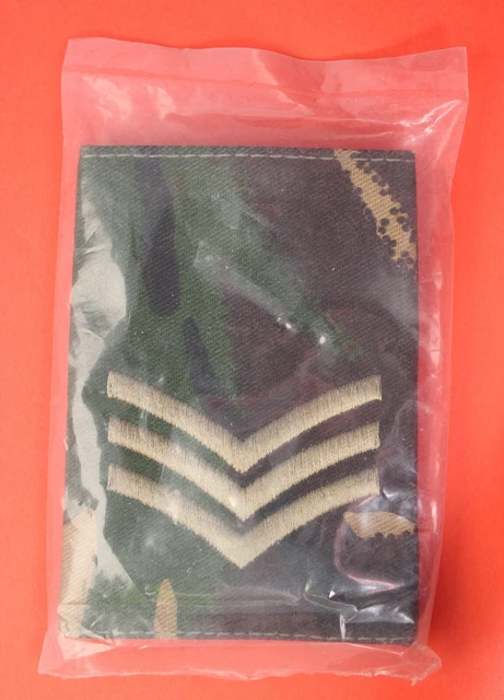 GENUINE BRITISH ARMY Sergeant DPM Epaulette Rank Slide £4.00 - PicClick UK