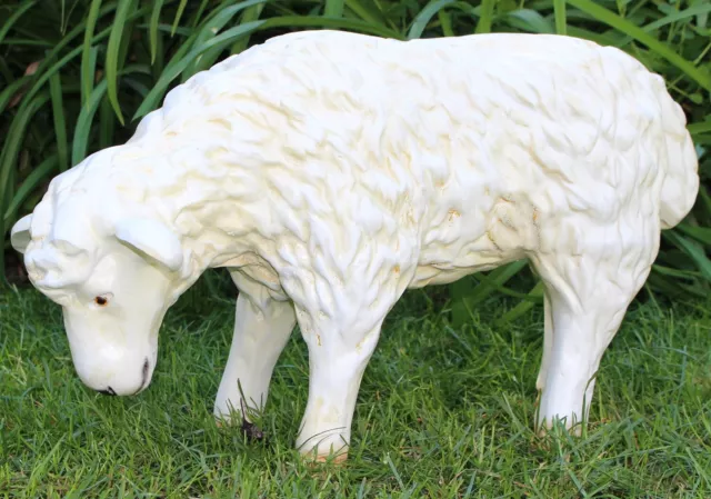 Dekofigur Deko Figur Tierfigur Schaf Lamm H 34 Cm Kopf Nach Unten Aus Kunstharz Eur 9990