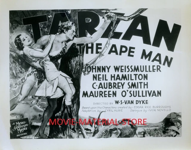 JOHNNY WEISSMULLER TARZAN The Ape Man 8x10" Photo From Original ...