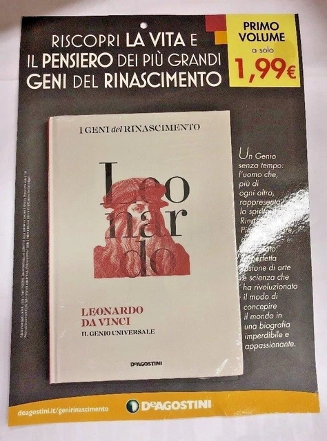 PREMIÈRE 1° SORTIE Leonardo Le Génie Universel I Geni Du Renaissance Deagostini EUR 13,00 ...