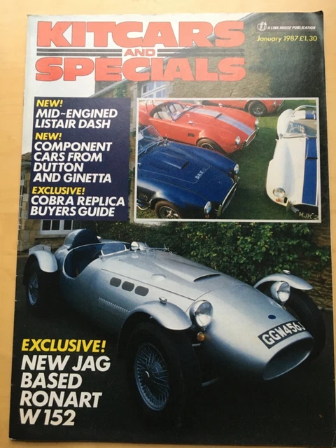 KITCARS & SPECIALS Jan 1987 - Listair Dash; Ronart; Cobras; Dutton ...