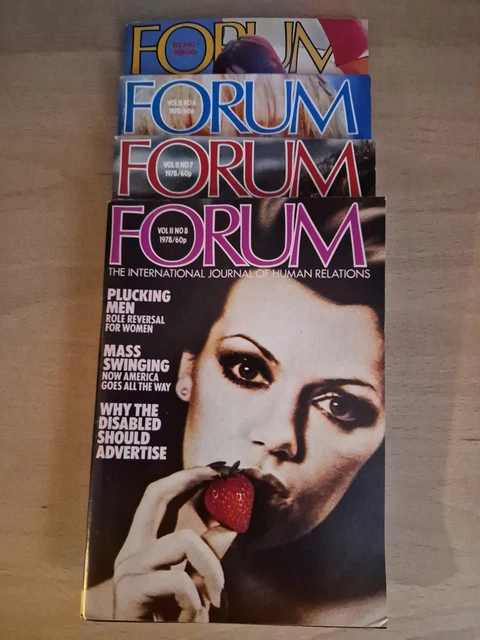FORUM MAGAZINE SUMMER 1978 4 editions noes 5-8 £3.28 - PicClick UK