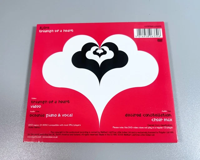 BJORK TRIUMPH OF A Heart DVD Digipak Single £18.00 - PicClick UK
