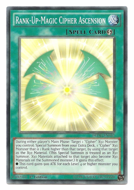 RANK-UP-MAGIC CIPHER ASCENSION DPDG-EN042 Yu-Gi-Oh Card Single/Playset ...