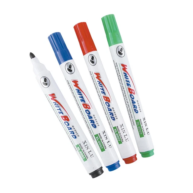 4 COLOR WHITEBOARD Marker Pens White Board Dry-Erase Marker Fine 2mm ...