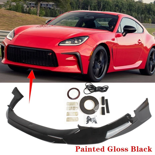 FIT FOR TOYOTA Gr86 Trd Style Front Bumper Lip Spoiler Splitter Glossy ...