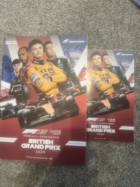 2025 F1 SILVERSTONE Official Programme British Grand Prix Race Card ...