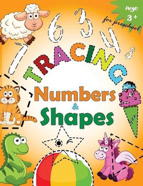 TRACING NUMBERS & Shapes for Preschool: Kindergarten Tracing Workbook ...