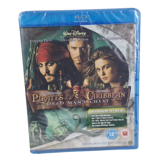PIRATES OF THE Caribbean Dead Man's Chest Blu-Ray Certificate 12 ...
