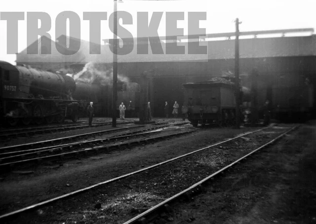 LARGER NEGATIVE BR British Railways Scene View Grangemouth Shed 1959 £6 ...