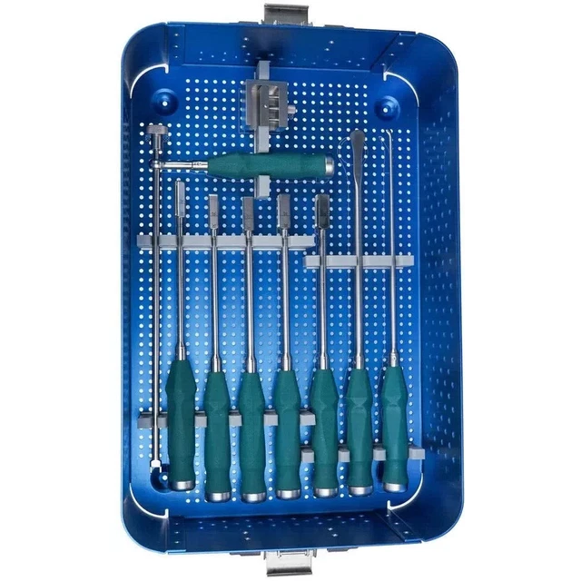 SPINE BONE SURGERY instruments set Peek Cervical Cage surgical Best A+ ...