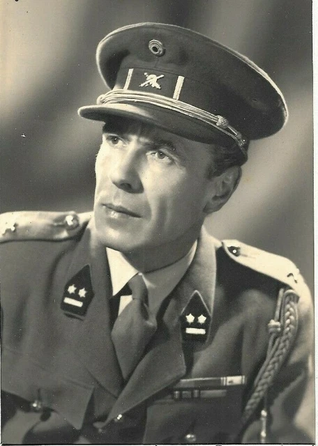 WW2 PHOTO STUDIO Portrait Decorated Soldier Officer Verhassel Brussels ...