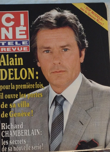 CINE REVUE / Alain Delon - Top Models - Richard Chamberlain / 10 85 EUR 8,00 - PicClick FR