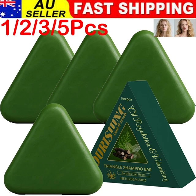 NATURE TRIANGLE HAIR Growth Bar Shampoo Deep Cleansing Nourishing Soap ...
