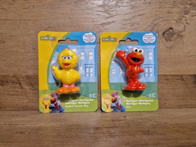 SESAME STREET ELMO Mini Figures Decorations Birthday Cake stocking ...
