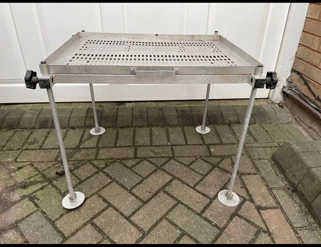 METAL PORTABLE SEAT box/Fishing Platform. 76cm x 60cm. See photographs ...