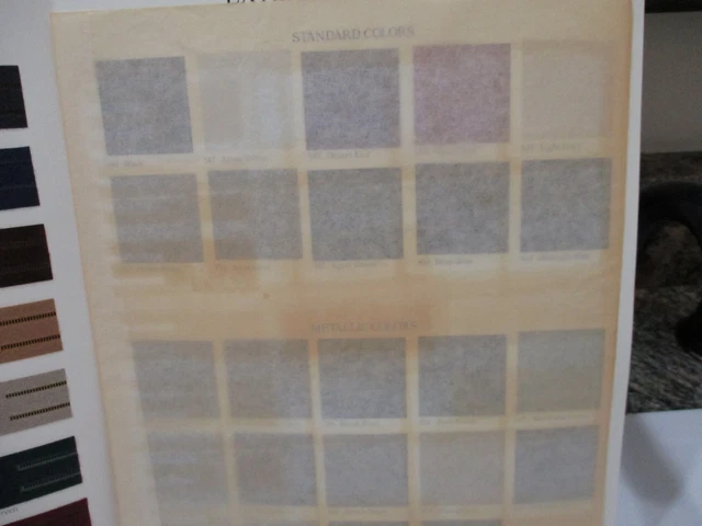 1988 MERCEDES-BENZ FULL-LINE Color and Upholstery Brochure Vintage ...