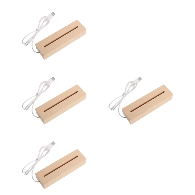4 PIECES GLOWING Note Board Craft Light Base Display Lamp Holder £35.99 ...