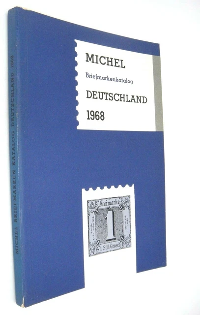 MICHEL BRIEFMARKEN KATALOG 1968 Deutschland - Vintage German Stamp ...
