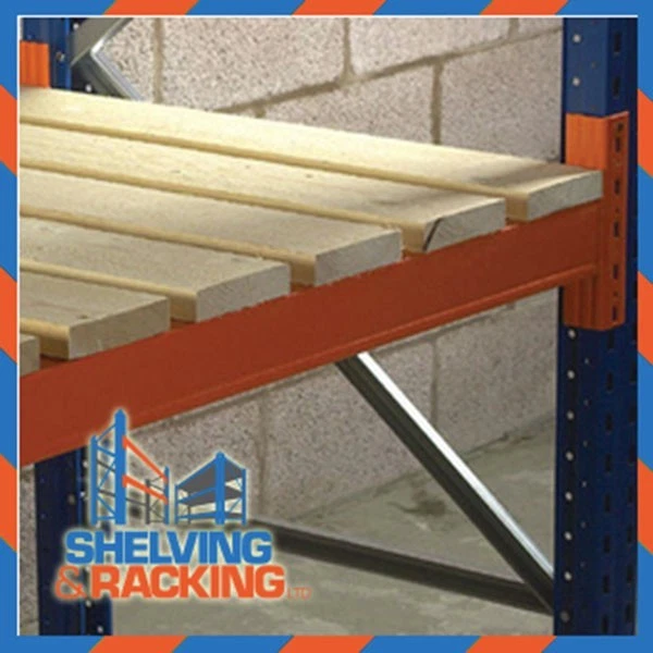 80 TIMBER DECKS for pallet racking - open boarded - 1350mm x 900mm x ...
