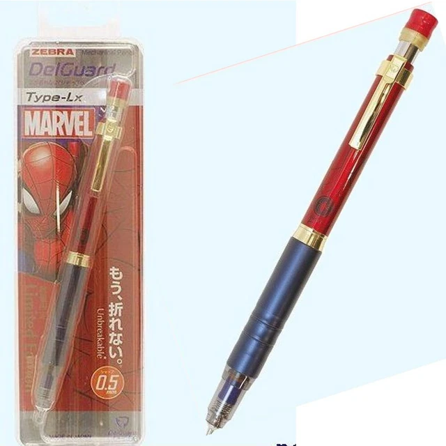 ZEBRA MECHANICAL PENCIL Del Guard Type Lx 0.5 Marvel Spider-Man Movie ...