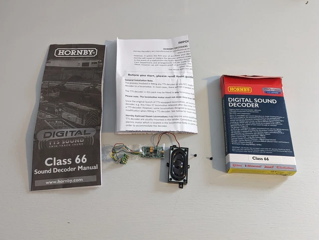 HORNBY R8121 TTS Sound Decoder Class 66 DCC Digital 8 Pin £50.00 ...