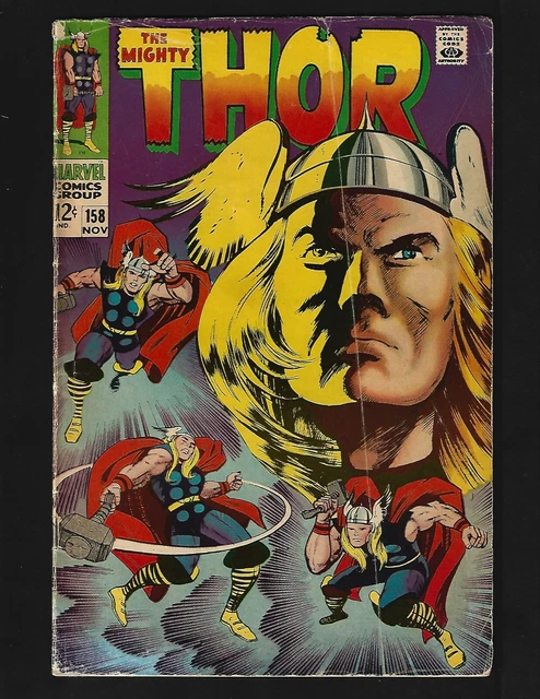 THOR #158 VINTAGE Kirby Retells 1er & Origine Thor & Stone hommes ...